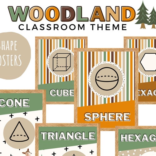 Printable Motivational Woodland Theme Classroom Posters - Etsy