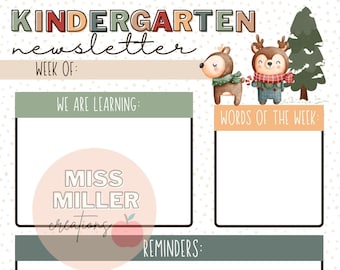 Editable Winter Classroom Newsletter Template: January School Flyer ...
