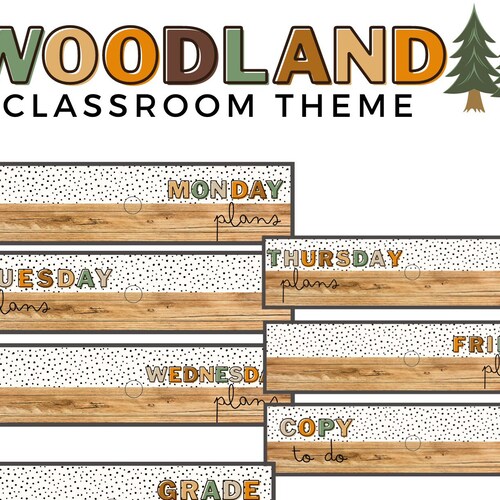 Woodland 10-drawer/trolley Cart Labels editable - Etsy