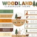 Woodland Visual Classroom Schedule editable - Etsy