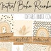 Neutral Boho Rainbow Binder Covers editable - Etsy