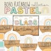 Pastel Boho Rainbow Classroom Labels editable - Etsy