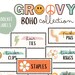 Groovy Boho Teacher Toolbox Labels editable - Etsy