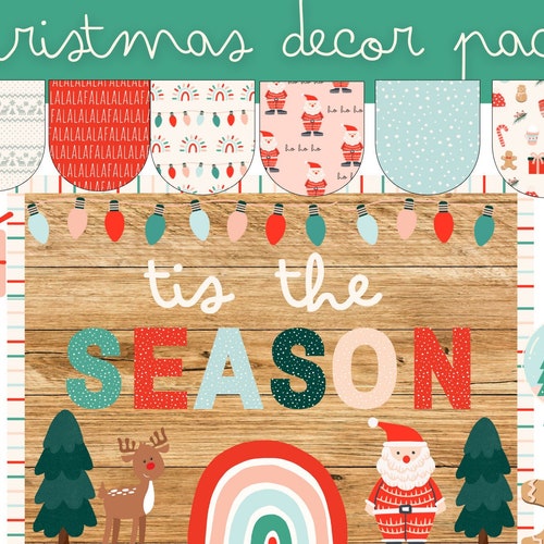 Classic Christmas Classroom Decor Pack - Etsy