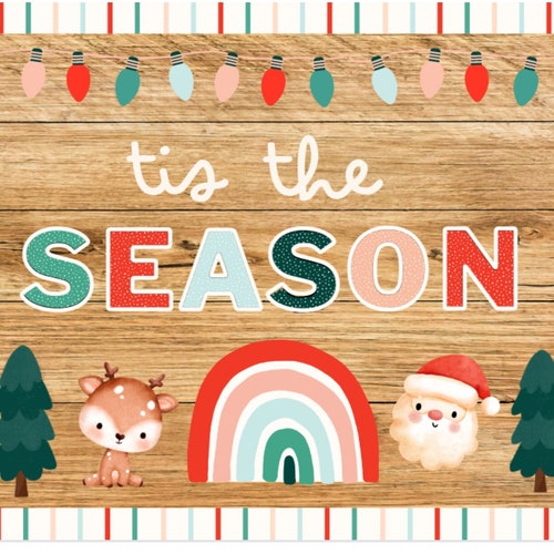 Tis the Season Bulletin Board Kit - Etsy