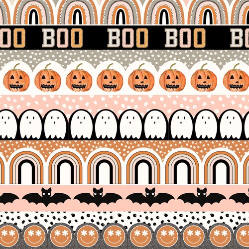 Halloween Retro Groovy Bulletin Board Kit or Door Decor - Etsy