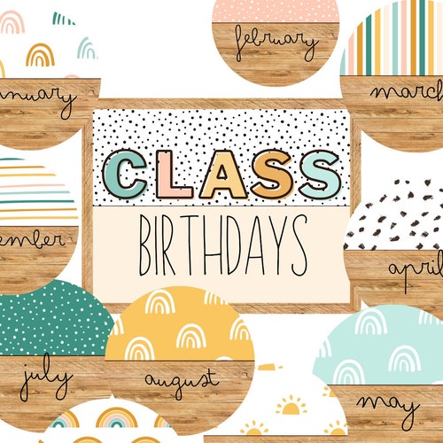 Modern Boho Rainbow Classroom Door Display editable - Etsy