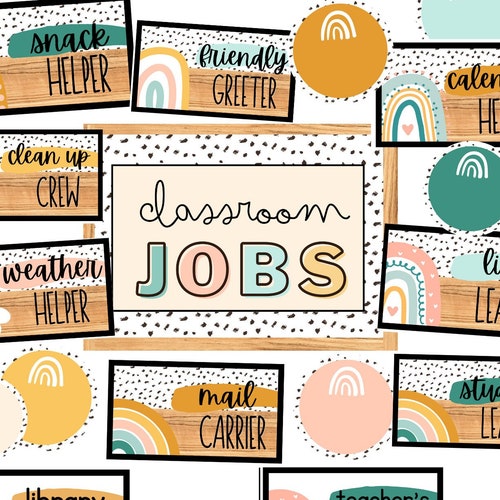 Modern Boho Rainbow Classroom Alphabet - Etsy