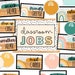 Modern Boho Rainbow Classroom Jobs Display editable - Etsy