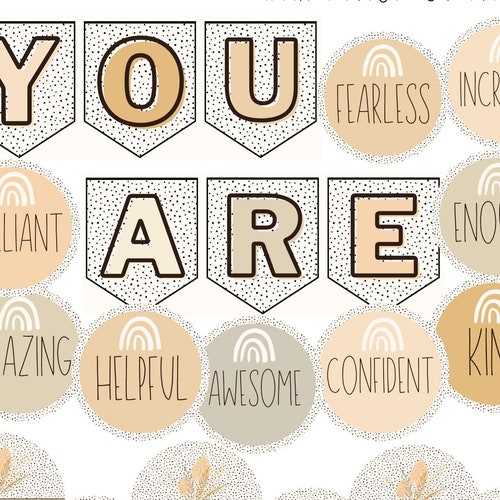 Modern Boho Rainbow Affirmation Station - Etsy