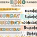 Modern Boho Rainbow 10-drawer Cart Labels [editable] - Etsy