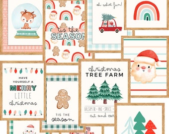 Boho Christmas Classroom Decor Posters, Holiday Classroom Posters, Boho ...