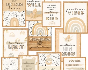 Desert Neutral Classroom Poster Pack | Neutral Classroom Decor ...