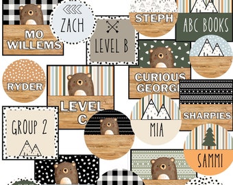 Editable Classroom Labels Nature Classroom Labels Nature - Etsy