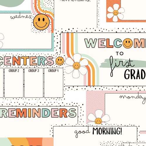 Groovy Boho Google Slides Templates - Etsy