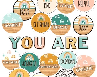 Groovy Boho Bulletin Board Borders Pack - Etsy