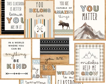 Boho Tropics Place Value Posters - Etsy