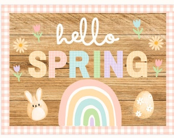 Retro Easter Bulletin Board Kit and Student Activity Spring - Etsy