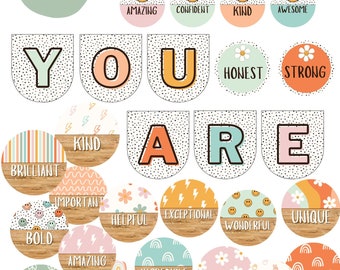 Modern Boho Rainbow Affirmation Station - Etsy