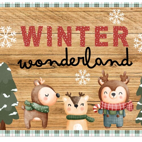 Winter Wonderland Holiday Bulletin Board Kit - Etsy