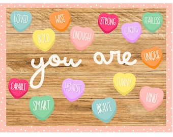 You Are Loved Bulletin Board Kit valentine's Day | Etsy