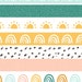 Modern Boho Rainbow Bulletin Board Borders Pack - Etsy