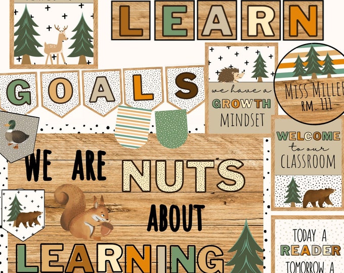 Woodland Classroom Decor editable Woodland Animals Classroom Theme ...