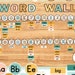 Modern Boho Rainbow Classroom Word Wall editable - Etsy