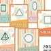 Groovy Boho Classroom Shape Posters - Etsy