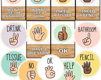 Classroom Management Signals - Etsy