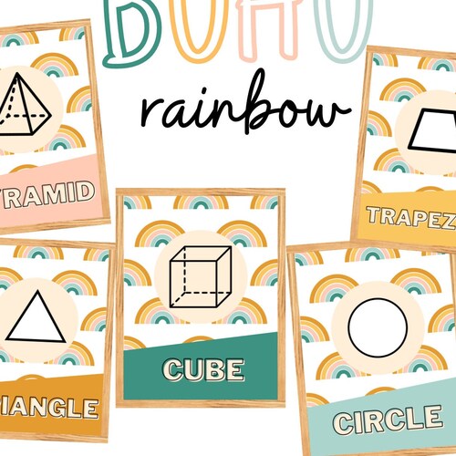 Modern Boho Rainbow Classroom Jobs Display editable | Etsy