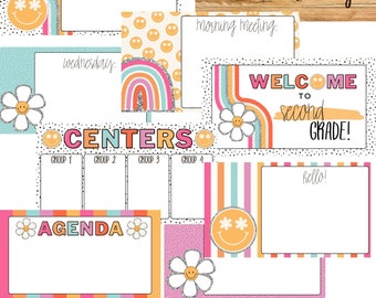 Groovy Glitter Google Slides Templates - Etsy