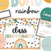 Modern Boho Rainbow Class Birthdays Display editable - Etsy