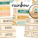 Modern Boho Rainbow Classroom Schedule editable | Etsy