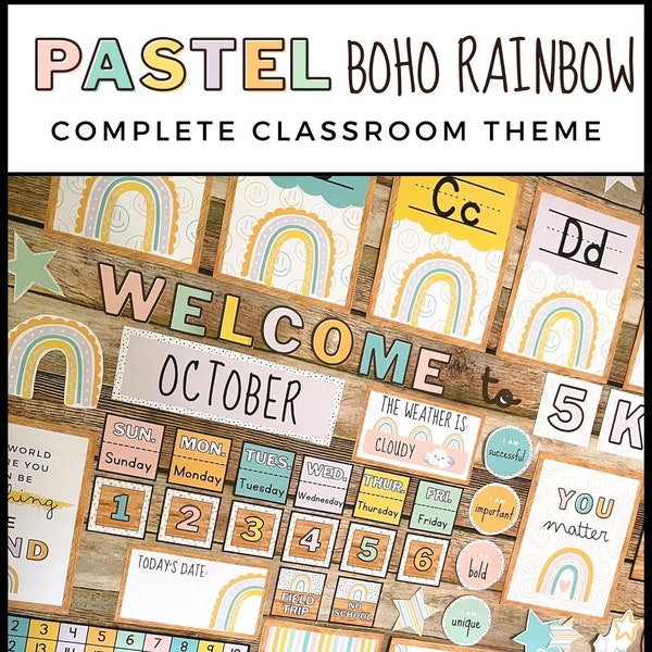 Pastel Rainbow Decor - Etsy