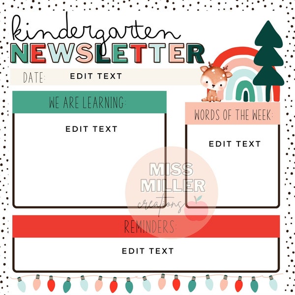 Newsletter Template - Etsy