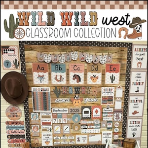 Wild Wild West Complete Classroom Collection [editable] - Etsy