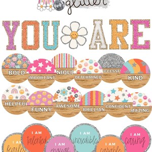 Groovy Glitter Affirmation Station - Etsy