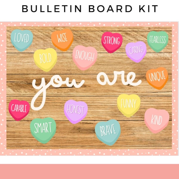 Conversation Hearts Bulletin Board - Etsy