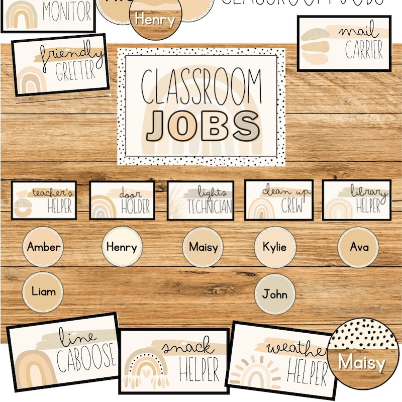Classroom Jobs Chart - Etsy