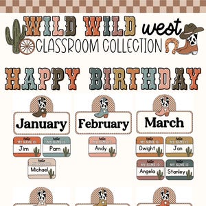 Wild Wild West Class Birthday Display - Etsy