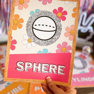 Groovy Glitter Shape Posters - Etsy