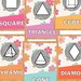 Groovy Glitter Shape Posters - Etsy