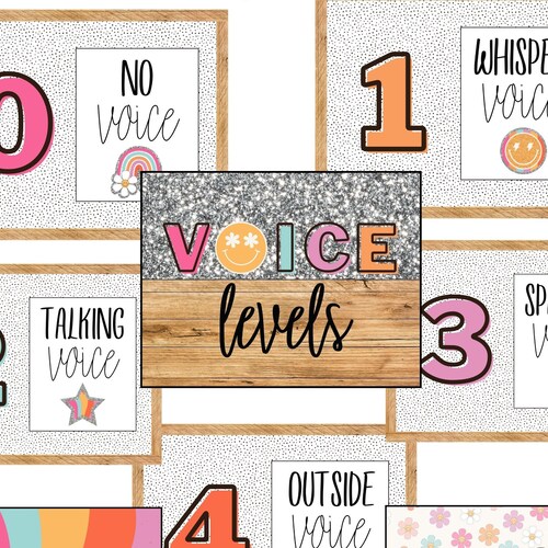 Groovy Glitter Classroom Posters - Etsy
