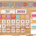 Groovy Glitter Classroom Calendar editable Features - Etsy