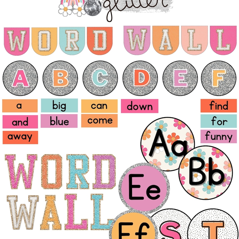 Alphabet Word Art - Etsy