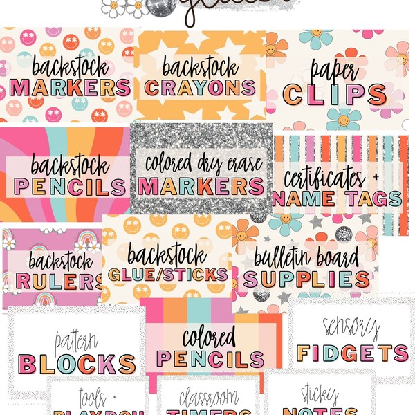 Retro Classroom Decor // RETRO ROCK - Etsy Canada