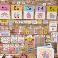 Disco Ball Classroom Birthday Display: Retro Bulletin Board Kit ...