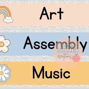 Daisy Dreams Classroom Schedule [editable] - Etsy