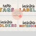Retro Rainbow Classroom Supply Labels - Etsy